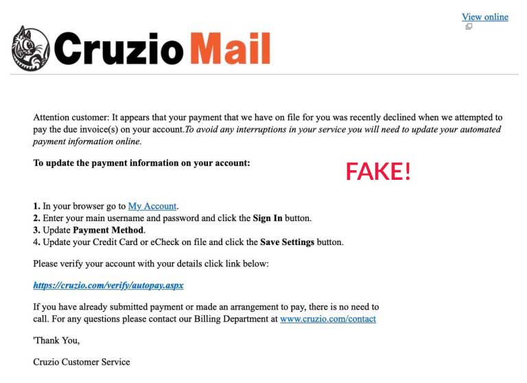 We've Got Your Back - How Cruzio Handles Phishing Schemes - Cruzio Internet